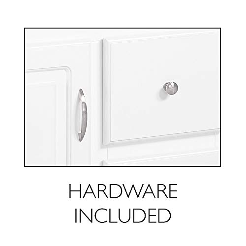 Design House 584870 Bath Shaker 2-Door Bathroom Vanity with Cultured Marble White Top, 4-Inch Centerset, 2 Piece