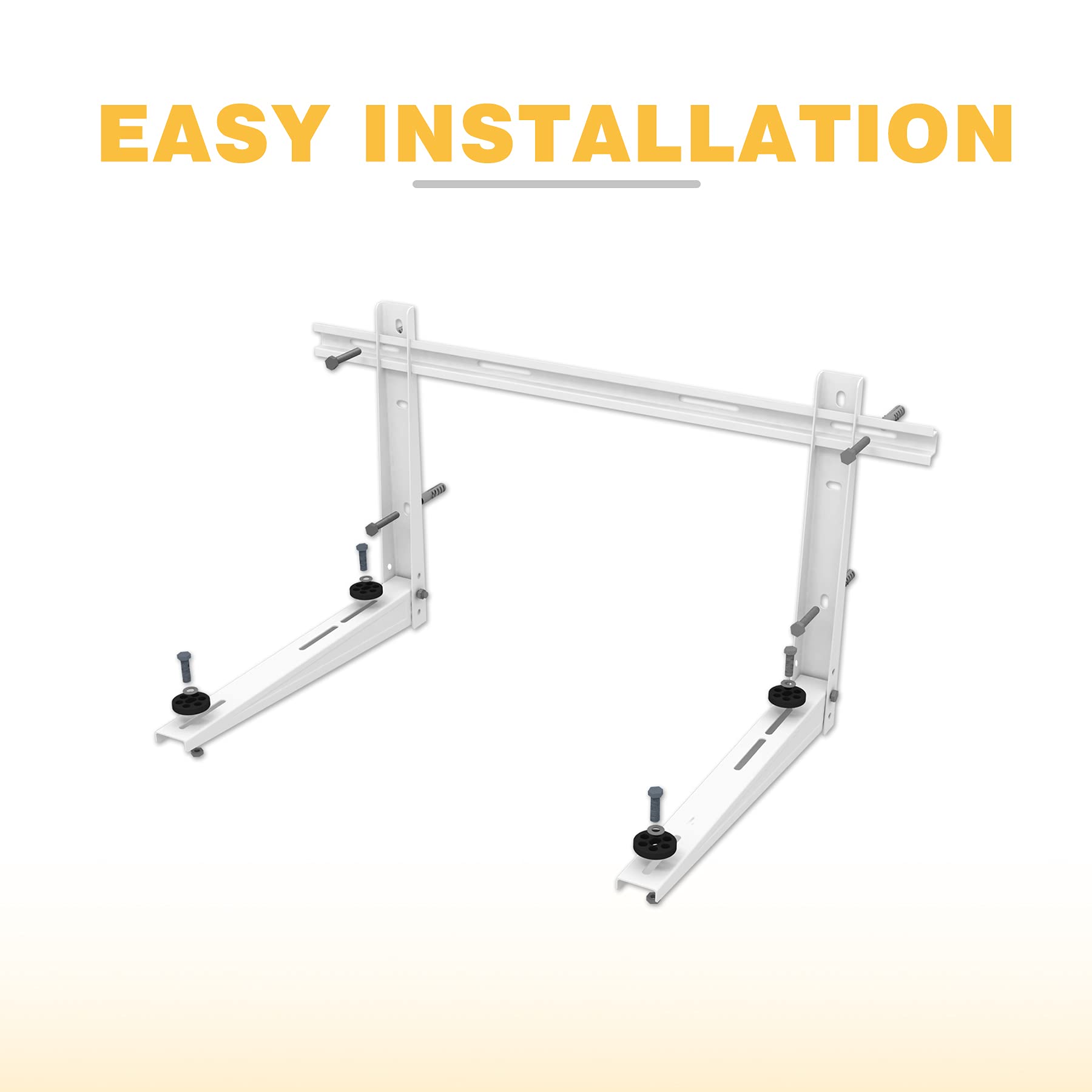 LBG Products Mini Split Wall Mounting Bracket,Air Conditioner Support Bracket for 9000-18000 Btu,Ductless Heat Pumps,HVAC Systems,Compressors,Air Conditioner Units Support up to 350lbs