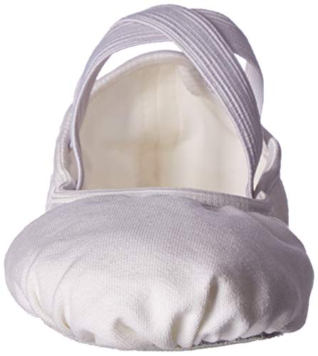 Capezio Women's Ballet Flat, White, 6.5 UK