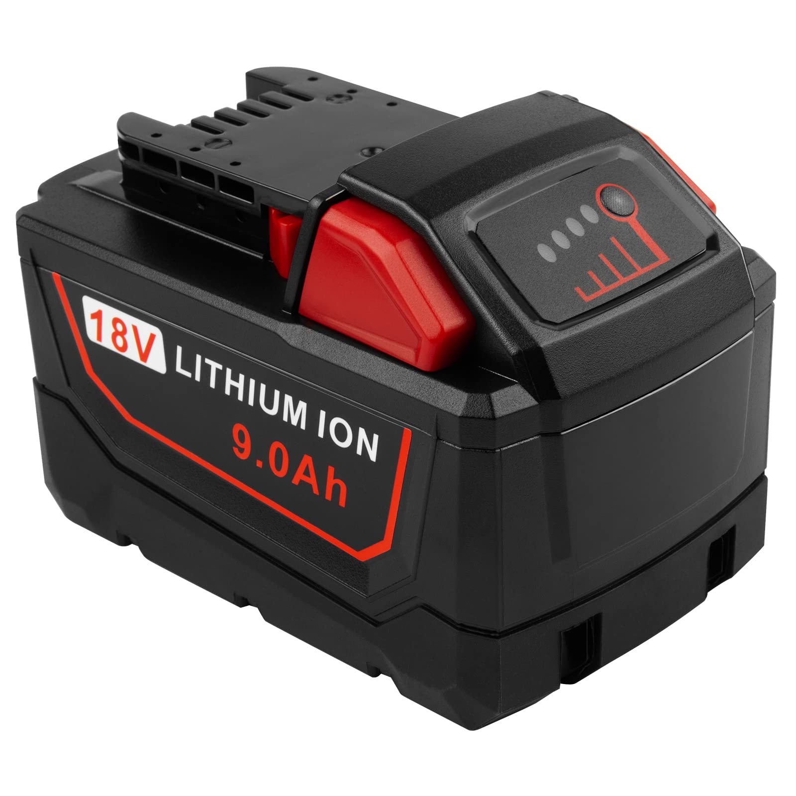 Cukect 9.0Ah 18V Replace for Milwaukee M18 Battery Compatible with 48-11-1850 48-11-1860 48-11-1845 48-11-1828 Cordless Power Tools Lithium Battery