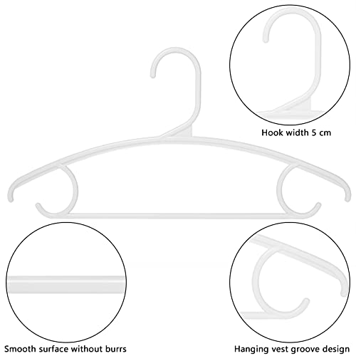 GoodtoU Clothes Hangers 60 Pack Plastic Heavy Duty Clothing Hangers for Everyday Standard Use