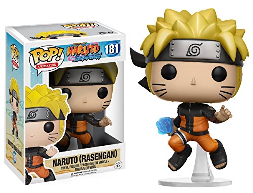 POP Naruto Shippuden - Naruto (Rasengan) Funko Pop! Vinyl Figure (Bundled with Compatible Pop Box Protector Case), Multicolor, 3.75 inches