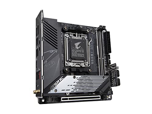 GIGABYTE B650I AORUS Ultra (AM5/ LGA 1718/ AMD/ B650/ Mini-ITX/ 5-Year Warranty/ DDR5/ PCIe 5.0 M.2/ PCIe 5.0/ USB 3.2 Gen2X2 Type-C/Wi-Fi 6E/ Intel 2.5GbE LAN/Q-Flash Plus/EZ-Latch/Motherboard)