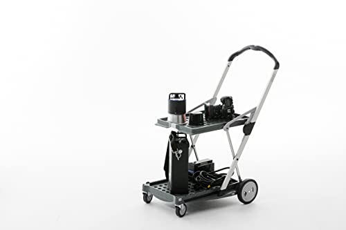 CLAX® The Original | Made in Germany | Multi use Functional Collapsible Carts | Mobile Folding Trolley | Shopping cart with Storage Crate | Platform Truck (Grey)