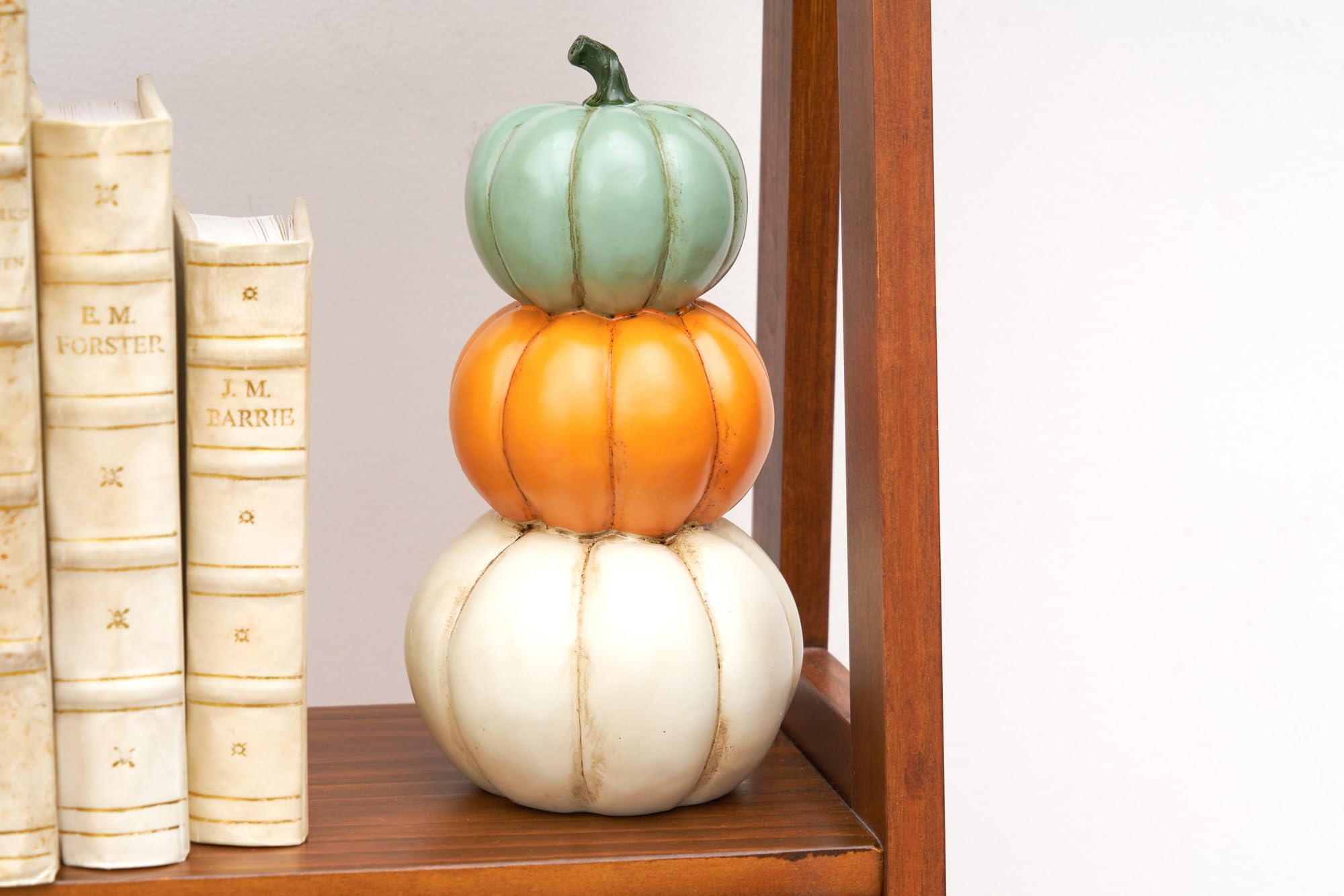 C&F Home Fall Harvest Stacked Pumpkins Table Figure Figurine Thanksgiving Decor Decoration Pumpkin Topiary Orange