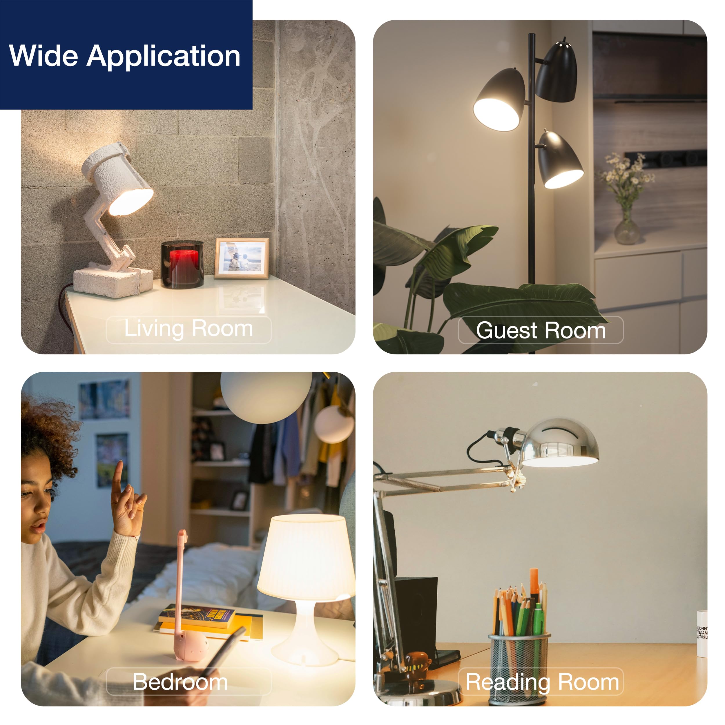 FLSNT ๐ ๐๐๐ฒ ๐๐๐ ๐๐ข๐ ๐ก๐ญ ๐๐ฎ๐ฅ๐๐ฌ, A21 LED Light Bulb E26 Standard Base, 40W 60W 100W Equivalent, 3-Way Dimmable A21 LED Light Bulbs, 400-800-1500 Lumens, 3000K Soft White, 2 Pack