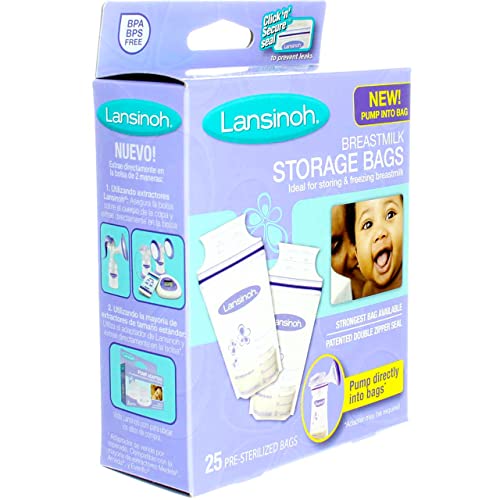 Lansinoh Breastmilk Storage Bags 25 Each ( Pack of 3)