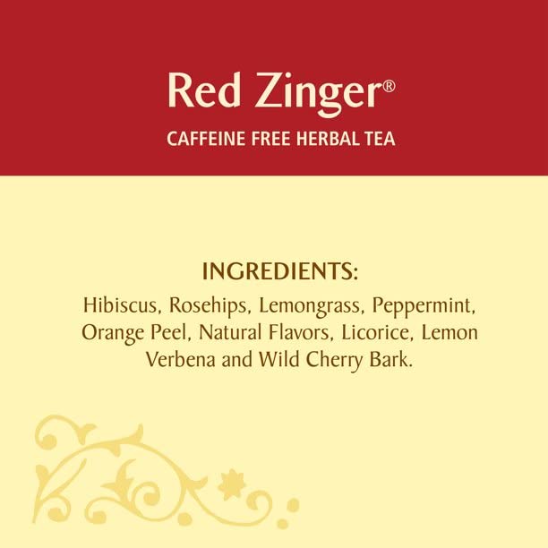 Celestial Seasonings Tea Caffeine Free Herbal Tea, Red Zinger 20 ea
