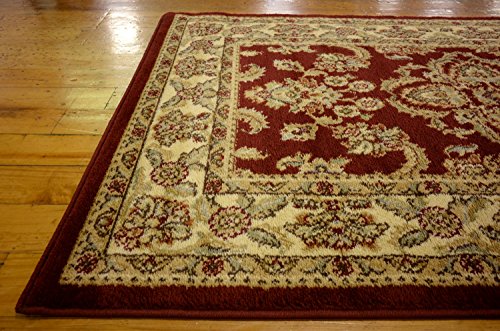Unique Loom Voyage Collection Traditional Oriental Classic Intricate Design Area Rug (3' 3 x 5' 3 Rectangular, Red/Tan)