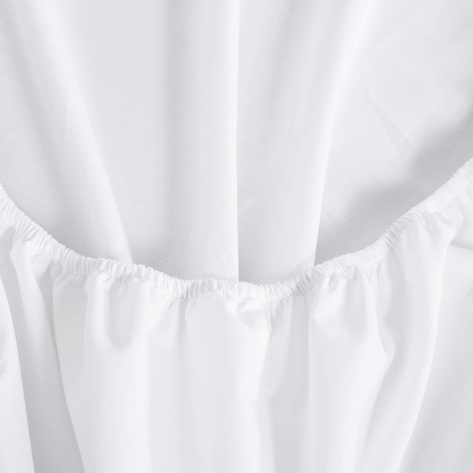 H by Frette Percale Standard Bed Bundle (King) - Luxury All-White Bedding Bundle/Includes Pillowcases, Fitted Sheet, and Duvet Cover