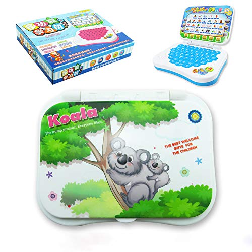 Gigicloud Electronic Learning Board,Multifunction Language Learning Machine Kids Laptop Toy Early Educational Computer Tablet Reading Machine for Helping Toddlers Learn Letters and Numbers