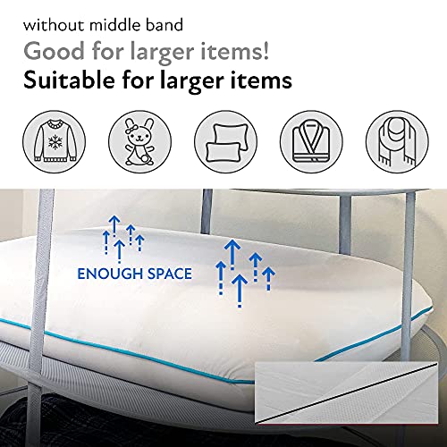 JY LIVING Large Folding Laundry Drying Rack, Clothes Drying Rack, Portable Sweater Drying Rack, Mesh Hanging air Dryer, Lay fold Flat Dry Hanger for Indoor Outdoor, Delicates, Towel, Socks,Swimsuit