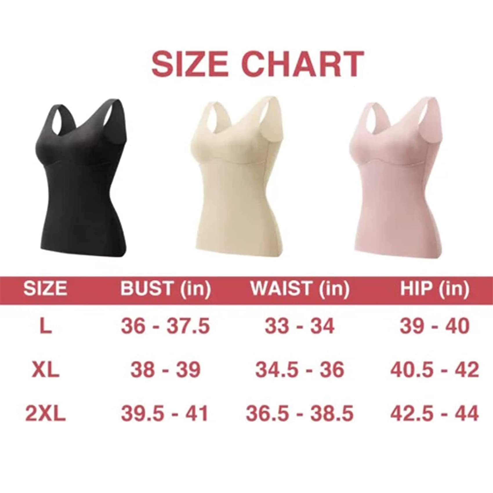 CHLOEF FiberFit Hourglass Sculpting Self Heating Vest, FiberSlim Thermal Self Heating Vest (1 pc Black,L)