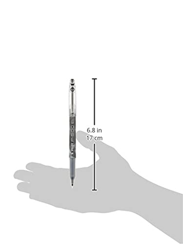 PILOT Precise P-500 Gel Ink Rolling Ball Stick Pens, Extra Fine Point, Black Ink, 12-Pack (38600)