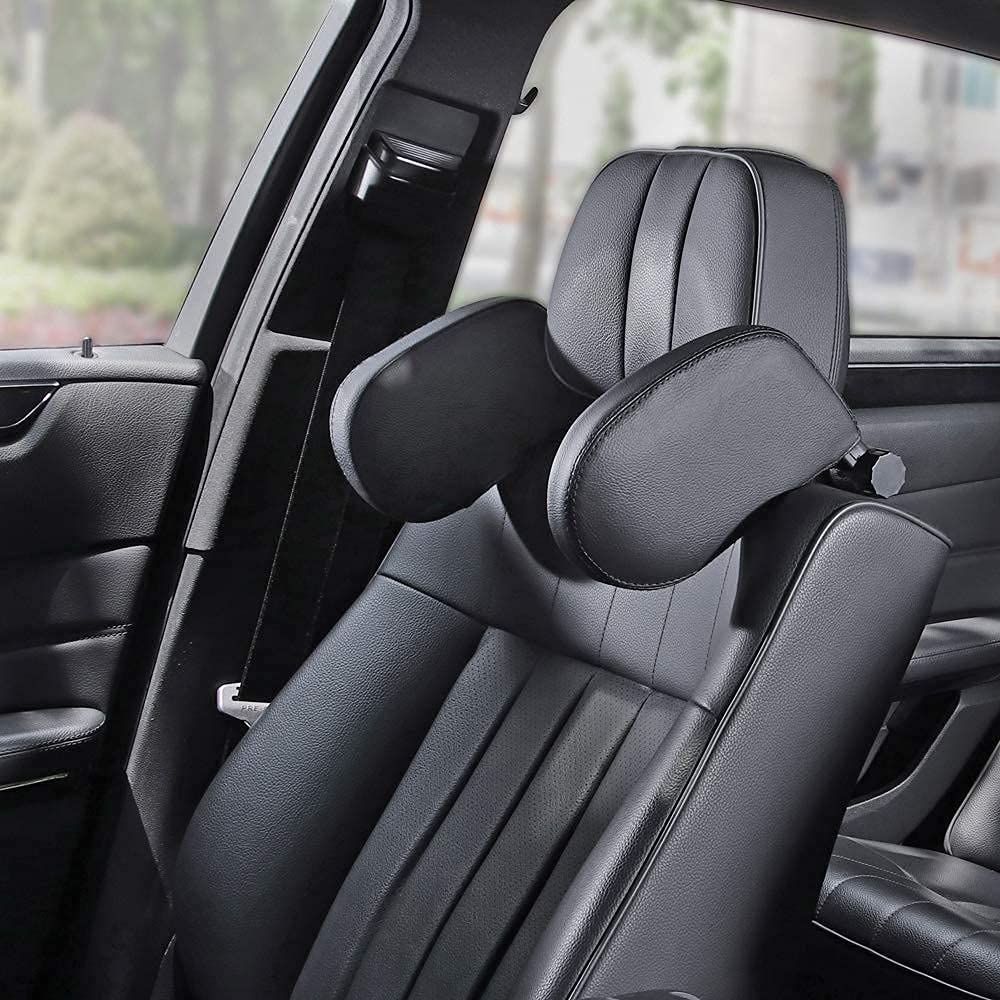 Car Seat Headrest Pillow,Car Neck Pillow Head Pillow,Sleeping Travel Seat, Head Cushion Foam,Premium Seat Head Pillow,180 Degree Adjustable Both Sides,Long Trip Rest Pillow for Kids Elders