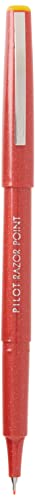 PILOT Razor Point Fine Line Marker Stick Pens, Ultra-Fine Point (0.3mm) Red Ink, 12 Units (11007)