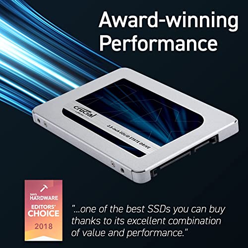 Crucial MX500 1TB 3D NAND SATA 2.5 Inch Internal SSD, up to 560MB/s - CT1000MX500SSD1