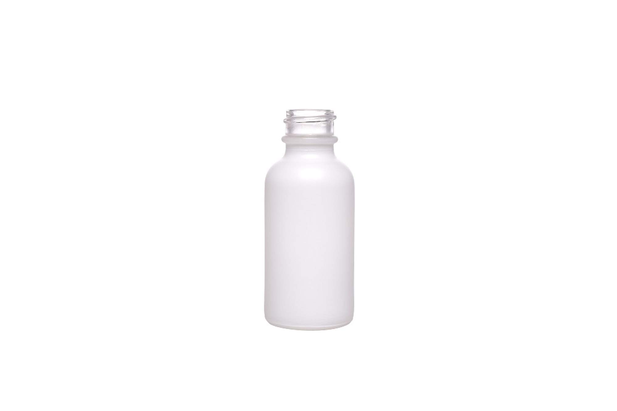 Focus Nutrition 12 Pack White Coated Boston Round Essential Oils Aromatherapy Glass Bottles Jar With White dropper cap, 1oz