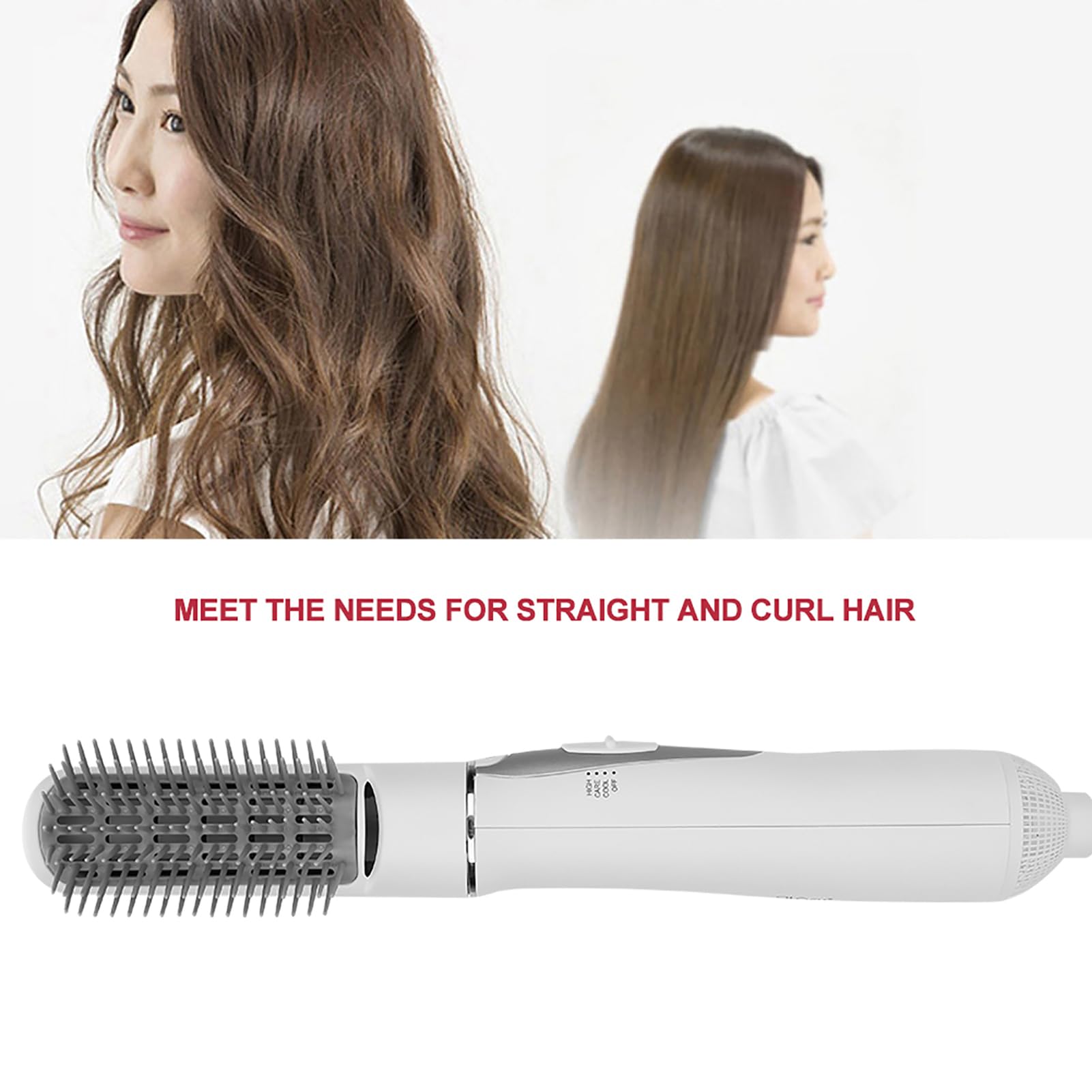 Blow Dryer Brush 2 in 1 - Multifunctional Professional Electric Styling Tool With Comb for Household Use (US Plug)