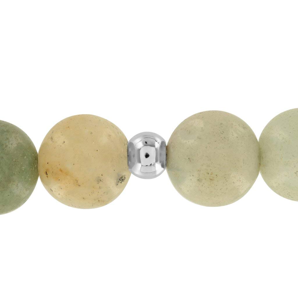 Believe London® Amazonite Stone Bracelet in Gift Box | Strong Elastic | Healing Men Women Luxury Stretch Precious Natural Crystal Stones Healing Gemstone Therapy Yoga Mala Bangle