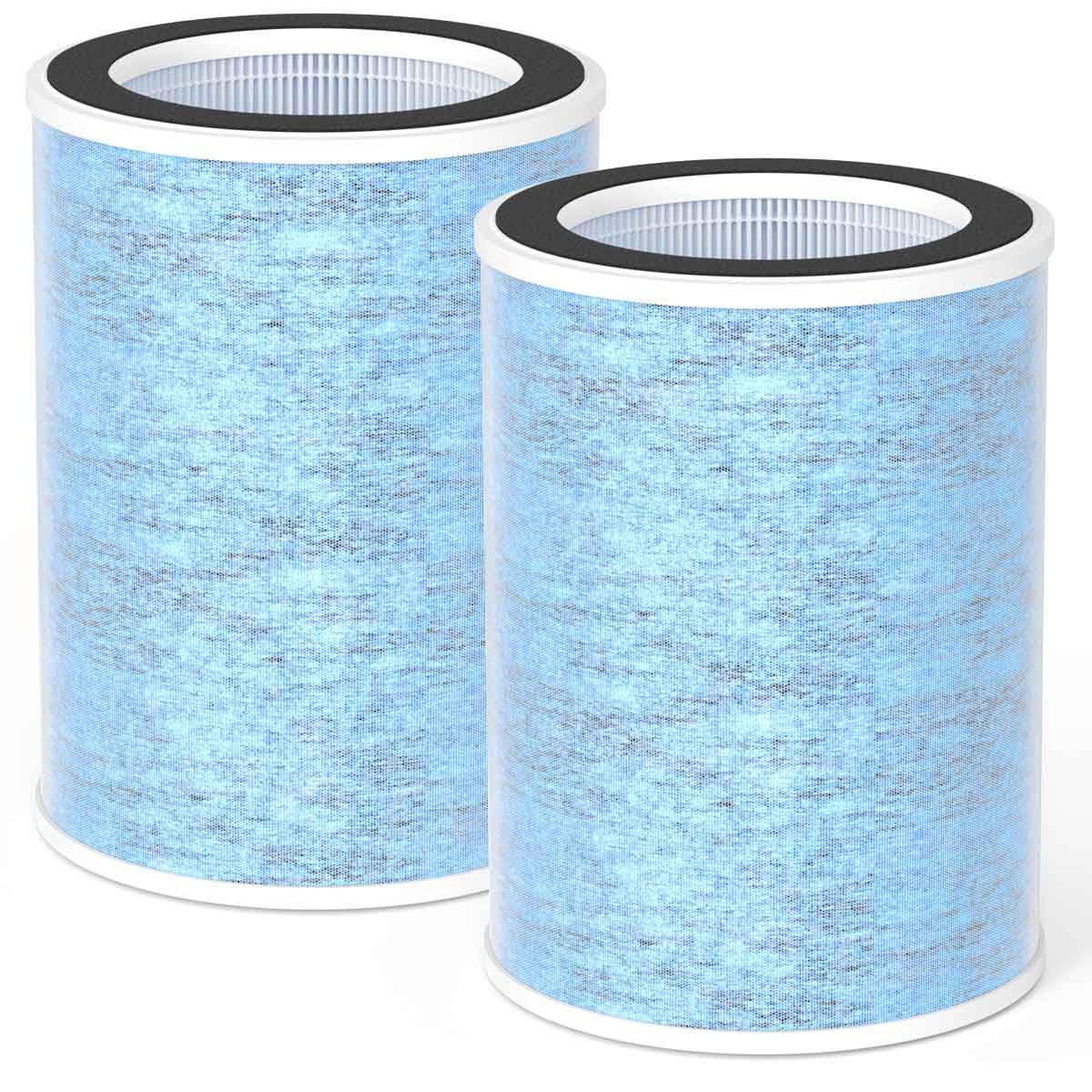CLEARBREEZE H13 True HEPA Special Air Filter Replacement with Activated Carbon Filter Compatible with WYZE Smart Air Purifier, 2 Pack