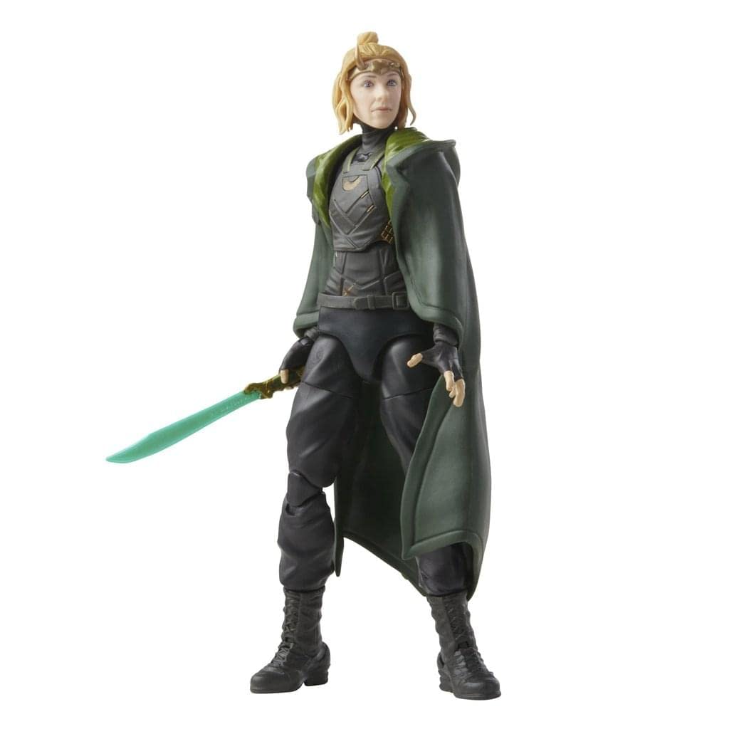 Marvel Legends Series 6-inch Scale Action Figure Toy Marvel’s Sylvie, Premium Design, 1 Figure, 3 Accessories, and 1 Build-a-Figure Part