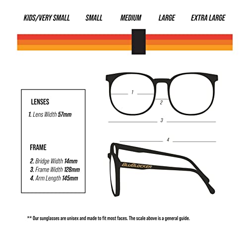 BluBlocker, Rose McGill Blue Light Blocking Computer Glasses | Blocks 67.3% of Blue Light and 100% UVA & UVB Rays | Retro | Gender Neutral - for Men, Women & Everyone | 8001K |