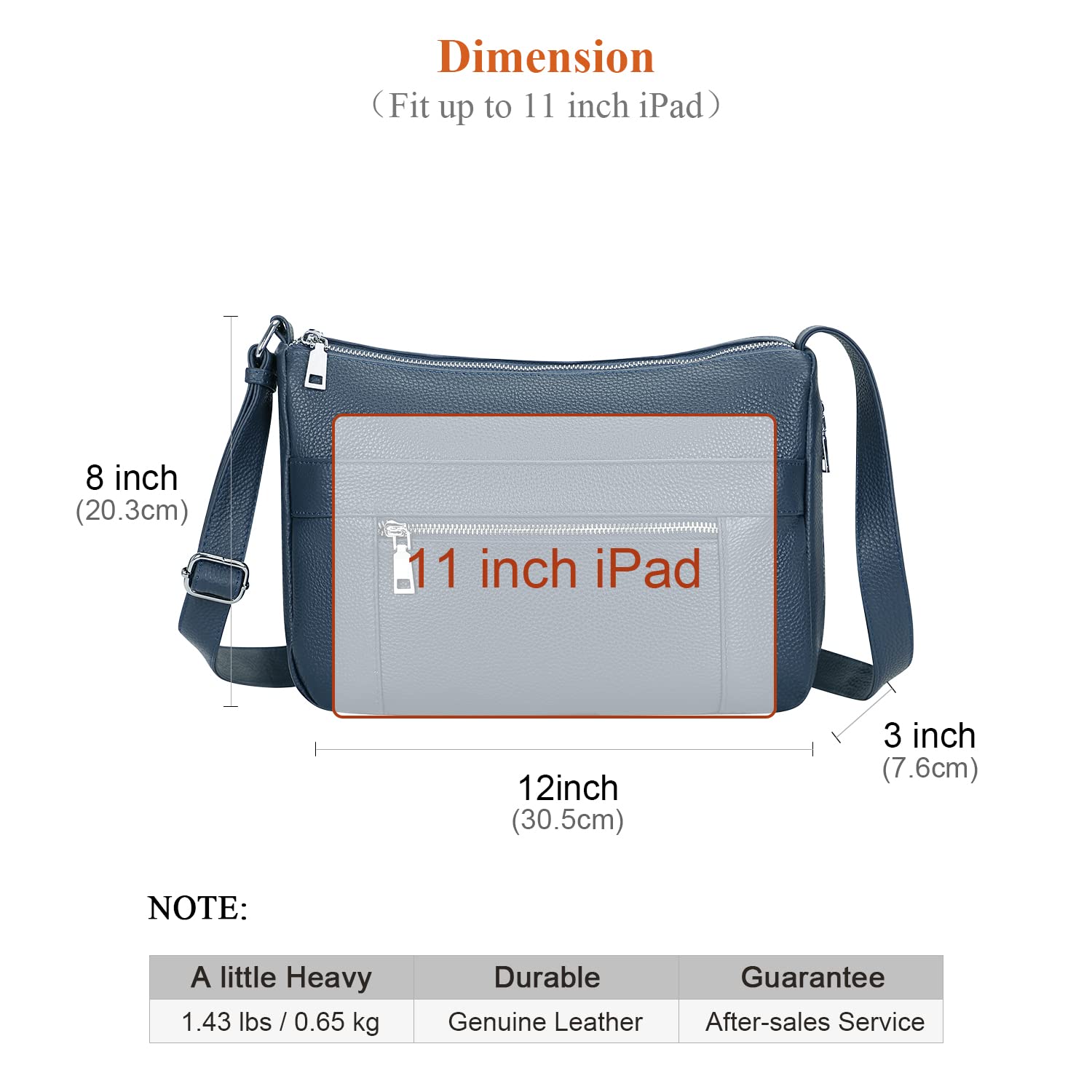 Over Earth Crossbody Bags for Women Genuine Leather Purses and Handbags Ladies Shoulder Bag Message Bag(O155E Indigo Blue)