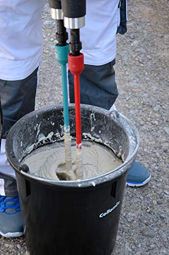 COLLOMIX Universal Mixing Paddles - MKD Series 8.3" Double Mud Mixer Drill Bit Set also for Concrete, Mortar, Epoxy and All Other Materials & HEXAFIX connection - MKD140HF