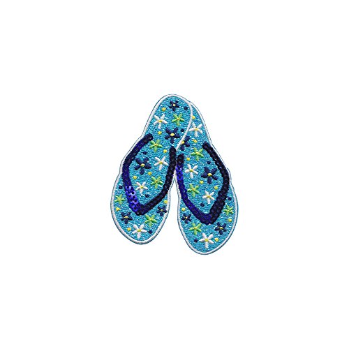 Tervis Sequins Flip Flops Made in USA Double Walled Insulated Tumbler Cup Keeps Drinks Cold & Hot, 24oz, Clear