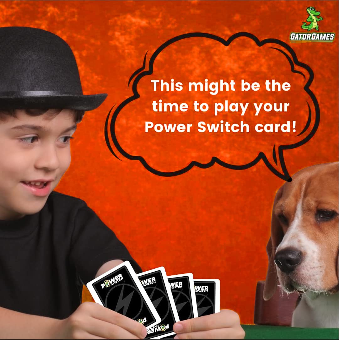 Power Switch Card Game - Quick Strategy Fun for Kids and Adults (Ages 8+)