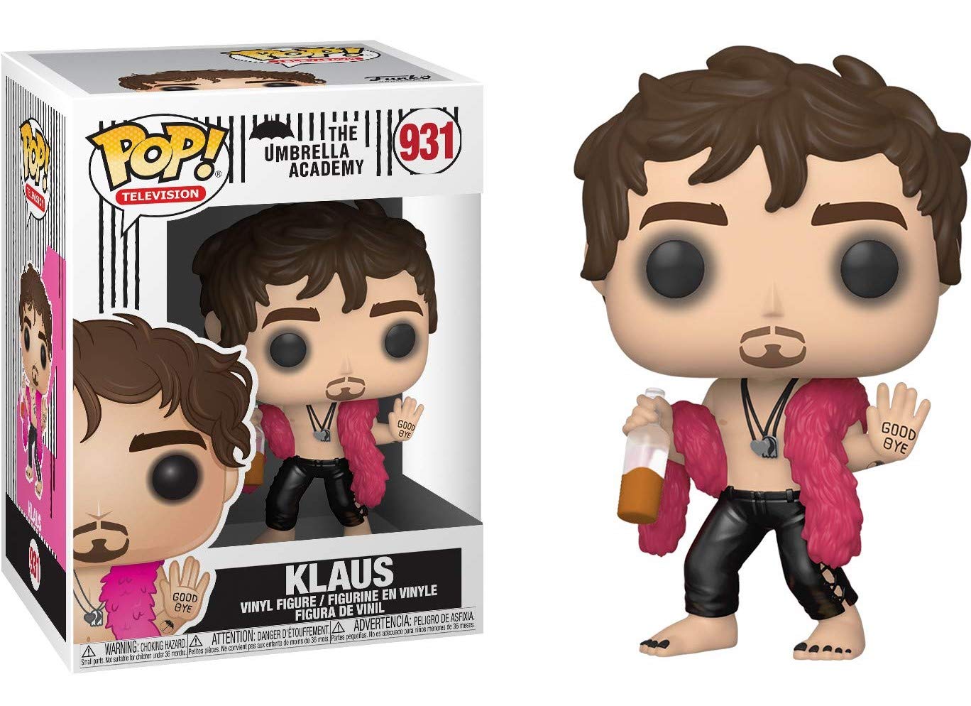 POP Umbrella Academy - Klaus Hargreeves Funko Pop! Vinyl Figure (Bundled with patible Pop Box Protector Case) Multicolored 3.75 inches