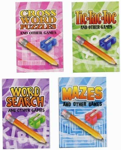 Happy Deals ~ Fun Games Activity Coloring Books | 3 Inch | 36 Pc Bulk Class/Group Pack