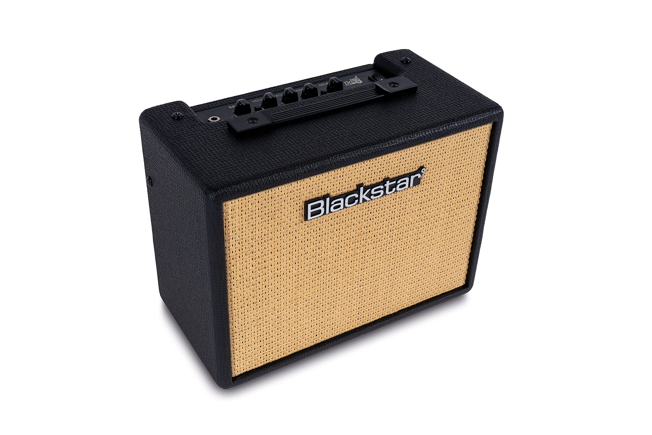 Blackstar Debut 15E Beginners Practice Electric Guitar Amplifier Combo with Delay Effect 15 Watt Headphone Input/Line in MP3 Playback (Black)