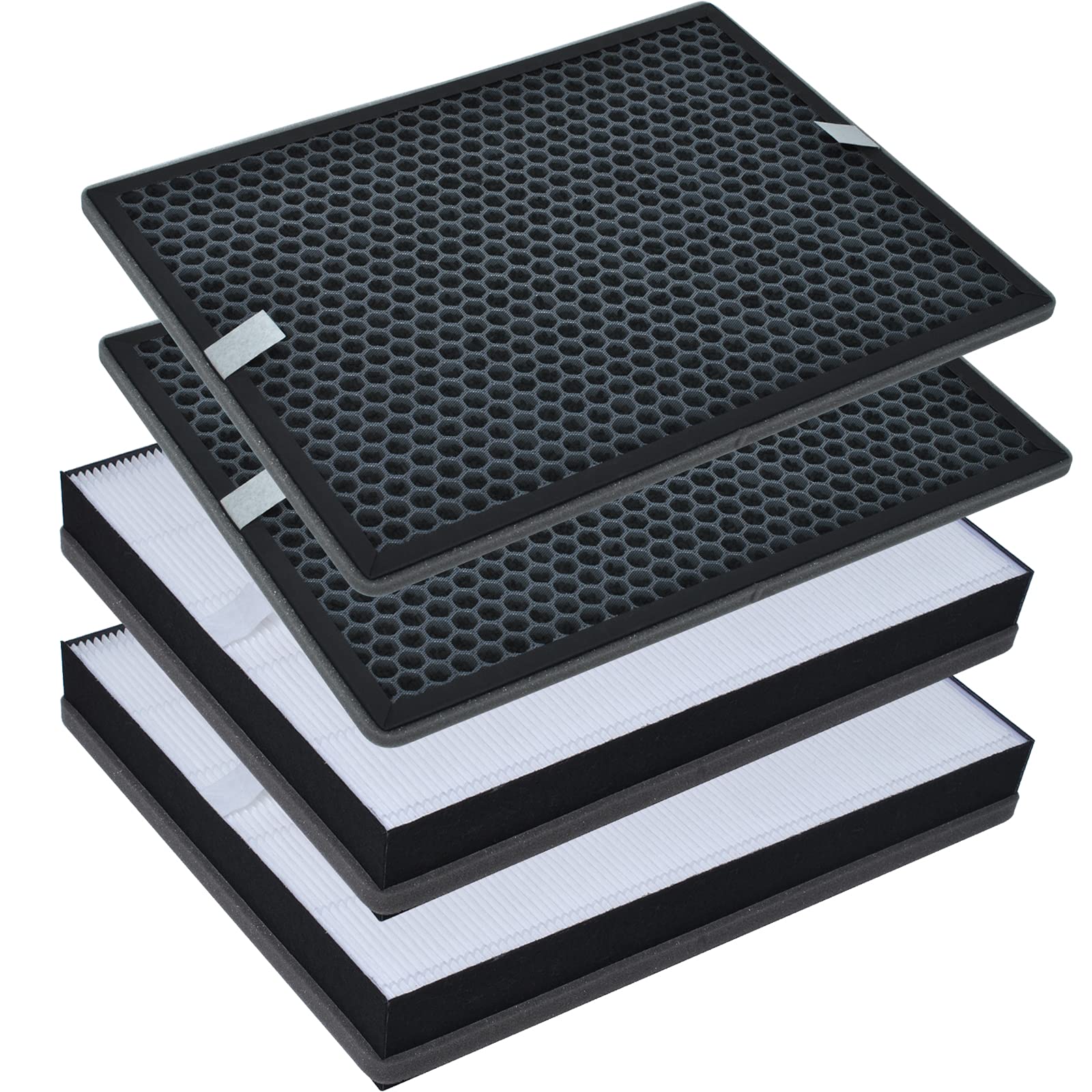 Replacement Compatible with Philips FY2422 FY2420 2000 2000i Series AC2887 and AC2882 Nano Protect True HEPA Replacement Filter (2 Sets)