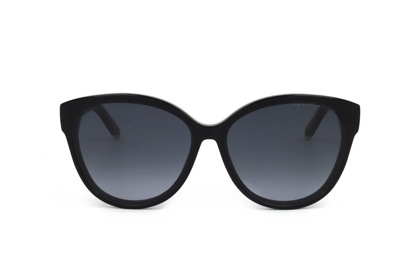 Marc Jacobs Women's Marc 452/F/S Square Sunglasses, Black/Gray Shaded, 61mm, 13mm