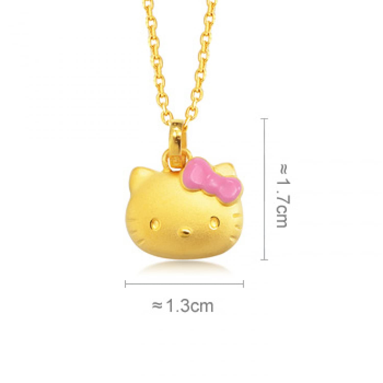 CHOW SANG SANG Sanrio 999.9 24K Solid Gold Hello Kitty Pendant for Women 79632P | [Not Include the Necklace]