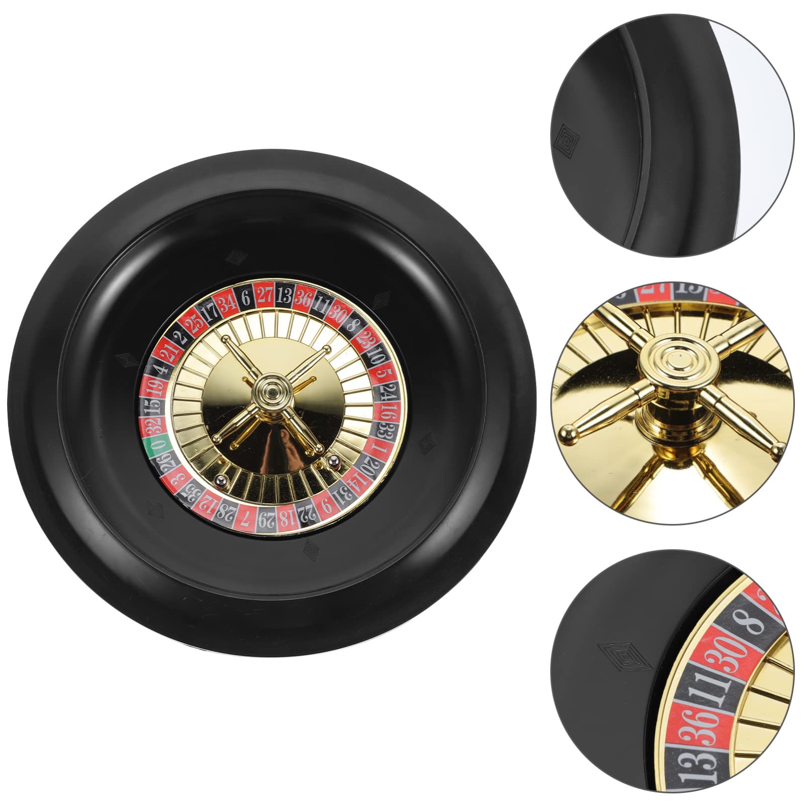 Cabilock Poker Table Roulette Wheel Table Poker Wheel Rotating Poker Wheel Prop Game Wheel Poker Game Prop Party Game Prop Poker Supply Decorative Poker Wheel Plastic