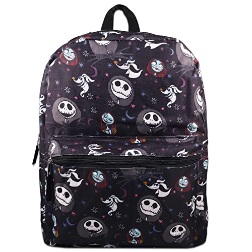Disney Nightmare Before Christmas Backpack for Kids - Bundle with 16โ Nightmare Before Christmas Backpack, Water Bottle, Stickers, More | Nightmare Before Christmas School Bag