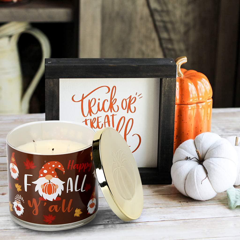 Fall Candle,Pumpkin Spice Candle, Pumpkin Scented Candle,Autumn Large 3 Wicks for Home Decor, 14 oz