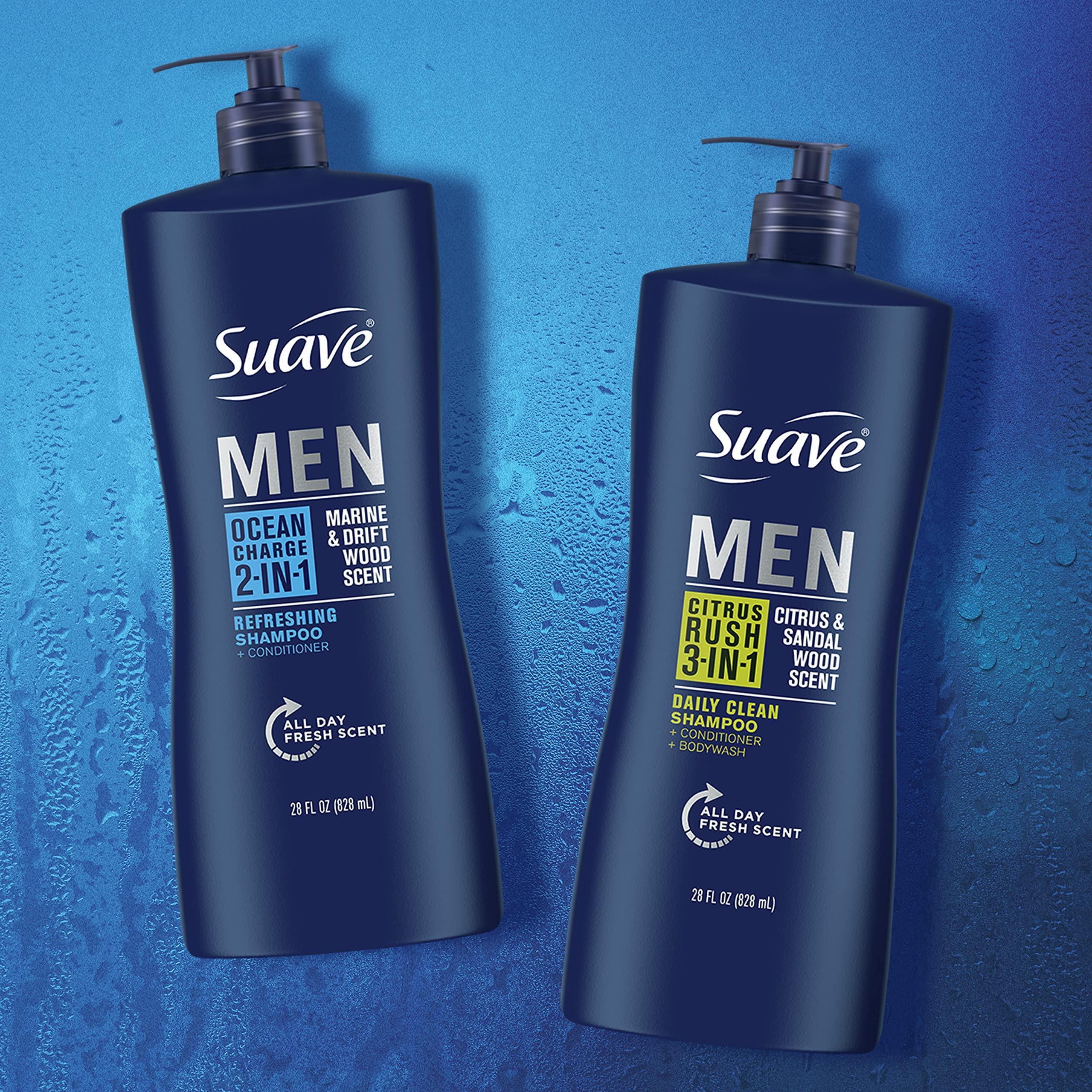 Suave 2 in 1 Shampoo and Conditioner Ocean Charge 28 oz