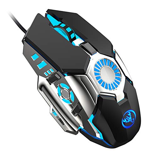 iFCOW Wired Gaming Mouse 6400DPI Macro Programming Mouse for PC Laptop Desktop