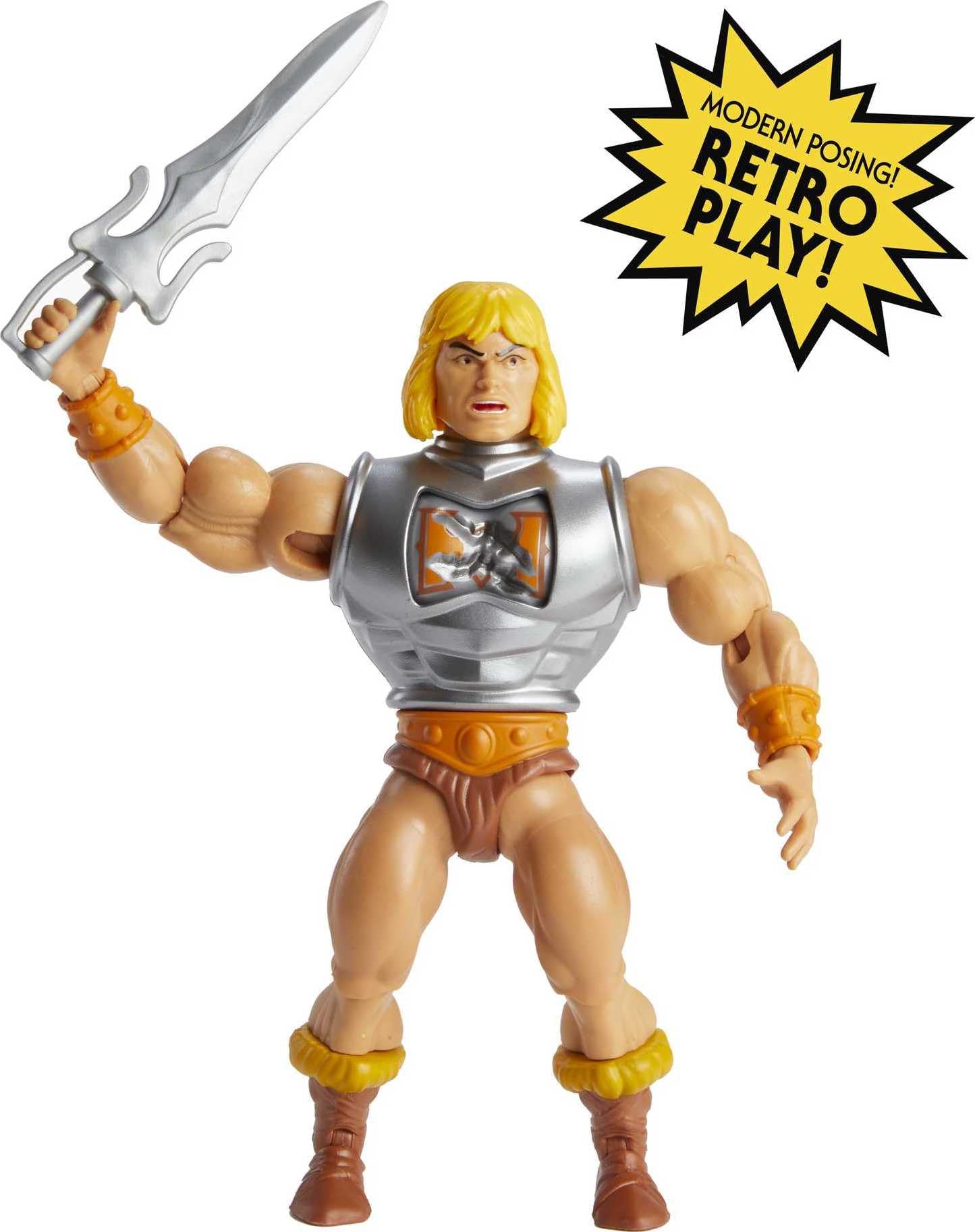 Mattel Masters of the Universe Origins Action Figure & Accessories Set, Battle Armor He-Man 5.5-inch Collectible Toy with Mini-Comic