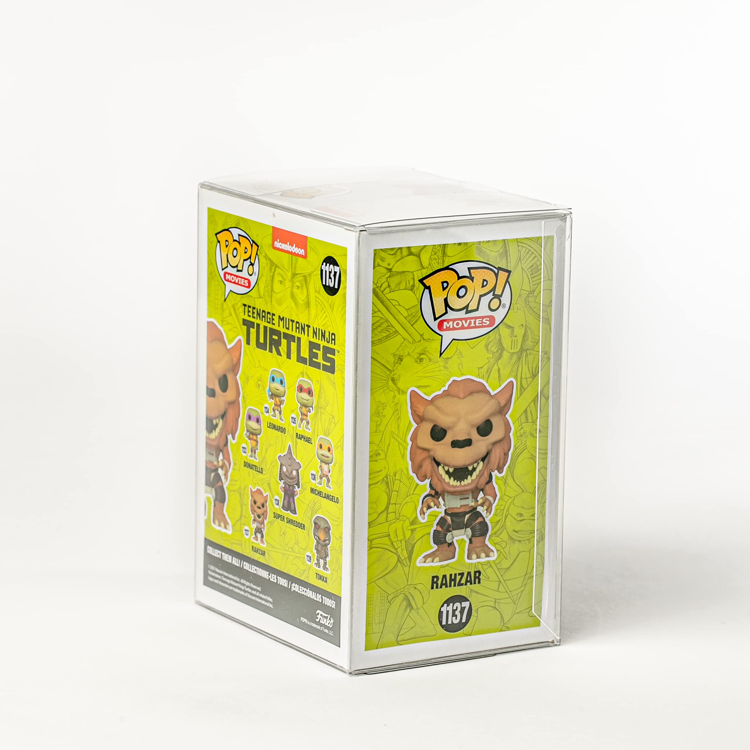 Retro As F Action Figure Protector Box (10 Pack) - UV Protective, Scratch Resistant Archival Quality Plastic Shield Display Case for Collectible Figure Storageā¦, Clear (RAF-TMNT-2003)