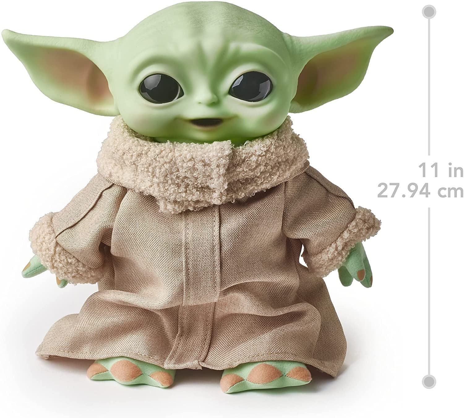 Mattel Star Wars Grogu Plush 10-inch Toy, Character Figure with Soft Body, Sounds & Carrier, Inspired by Star Wars The Mandalorian
