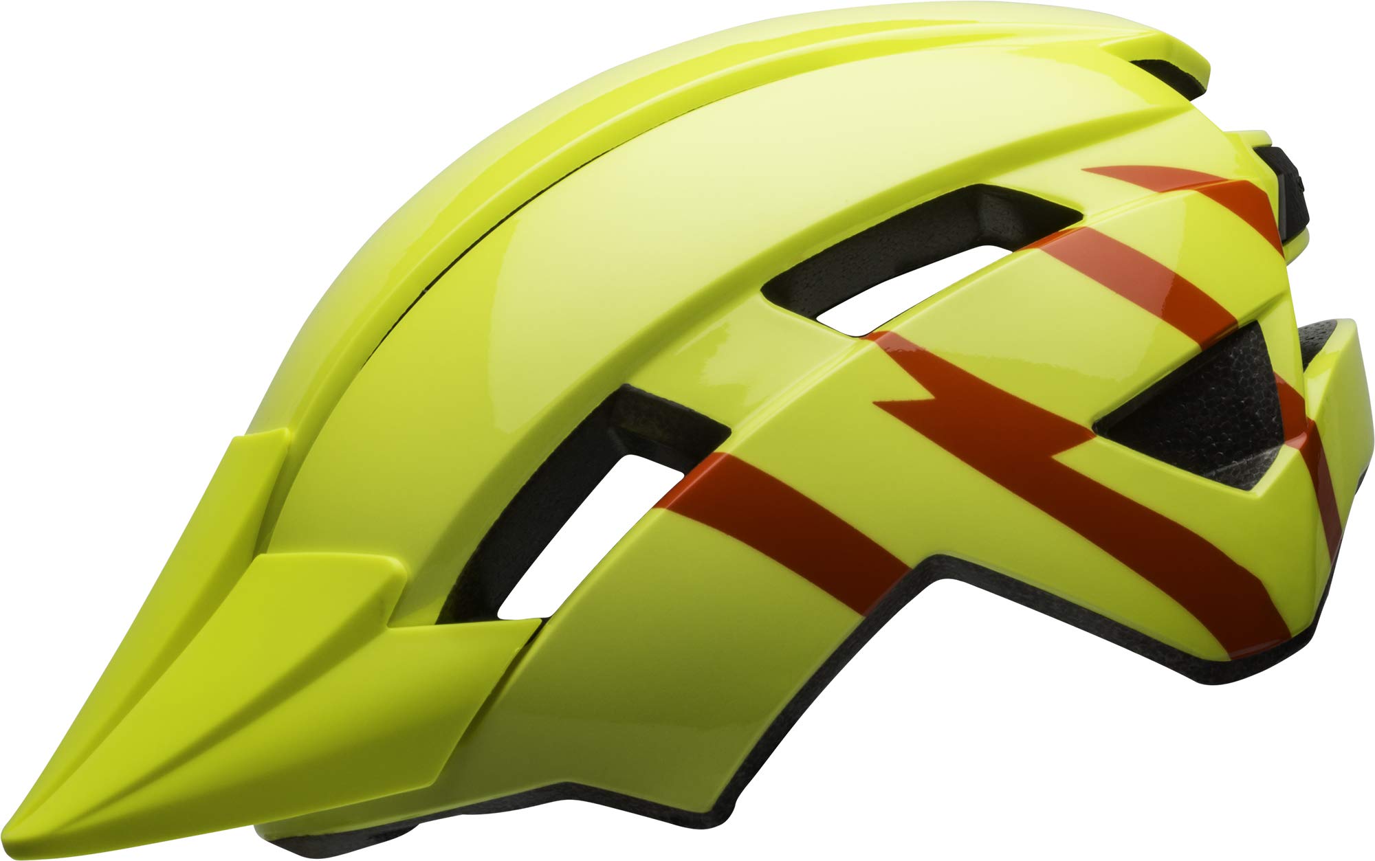 BELL Sidetrack II Youth Bike Helmet - Strike Gloss Hi-Viz/Red (2023), Universal Youth (50-57 cm)
