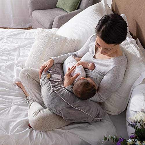 Boppy Luxe Nursing Pillow & Positioner, Gray Royal Lion