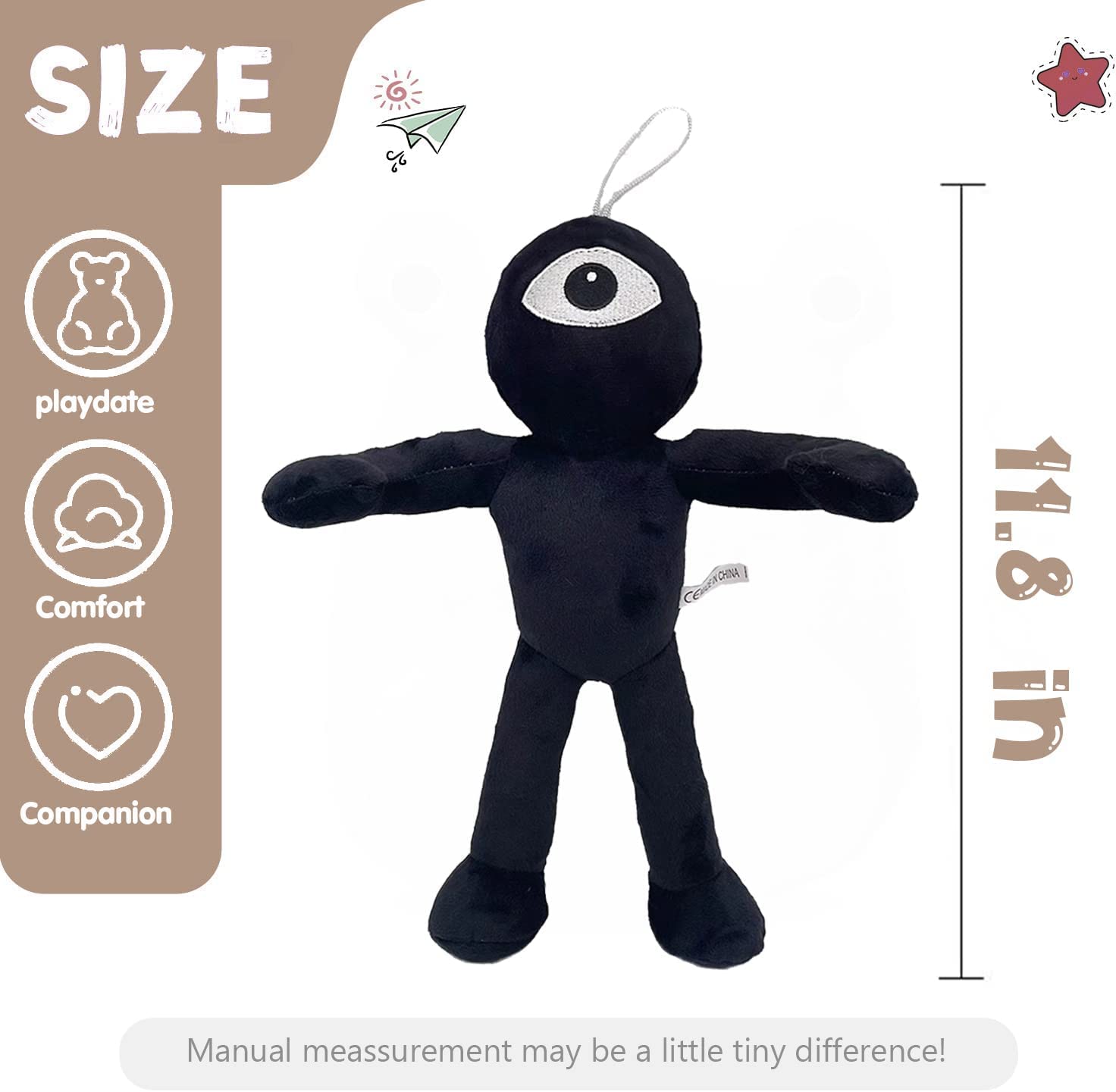 CHPM Doors Plush, Horror Screech Door Plushies Toys, Soft Game Monster Stuffed Doll for Kids and Fans (Seek)