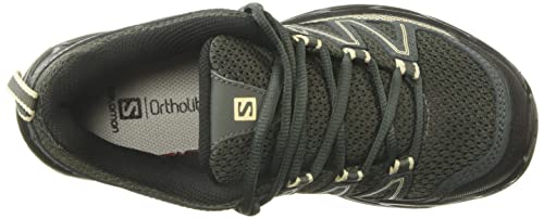 Salomon Pathfinder Hiking Shoes for Women, Shadow/Urban Chic/Bleached Sand, 5