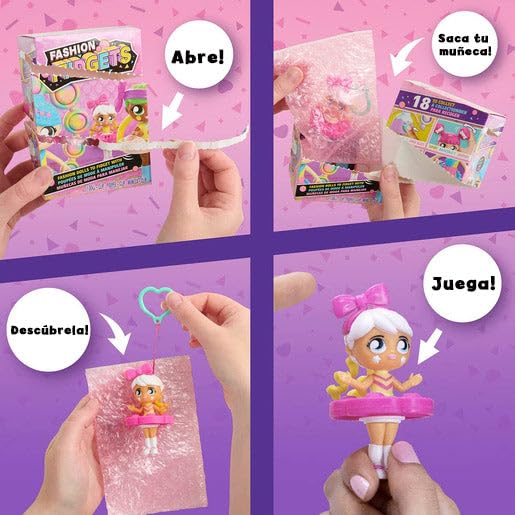 Fashion Fidgets Sensory Toy Dolls β Push Pop Fidget Toy Includes 1 Mystery Doll β Anxiety and Stress Relief for Kids
